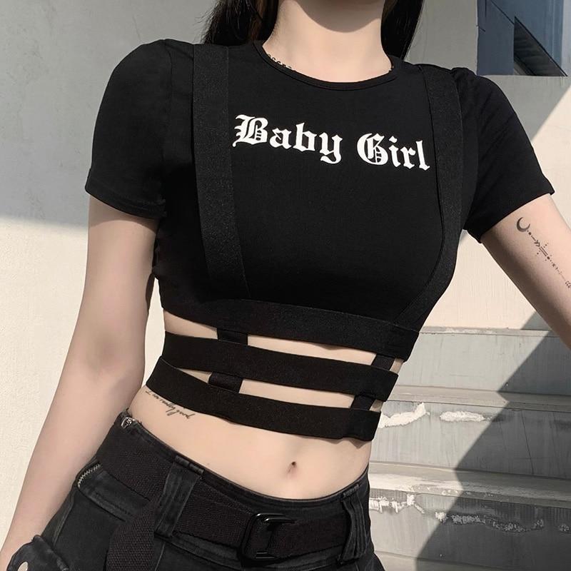 Baby Girl Suspender Crop Top – Sukikawaii